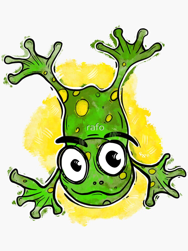 "Kambo crazy frog " Sticker for Sale by rafo | Redbubble