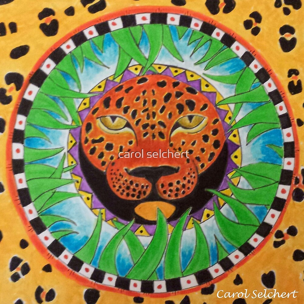 "Mandala - Courage Power Strength" by carol selchert | Redbubble