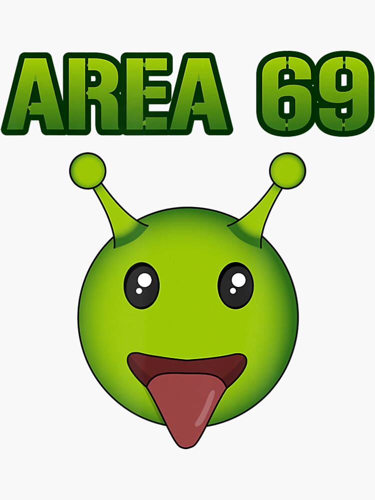 "Area 69 Alien" Sticker by NgocTuanArt | Redbubble
