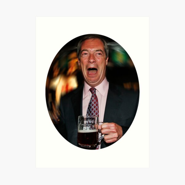 "Nigel Farage" Art Print by hartp | Redbubble