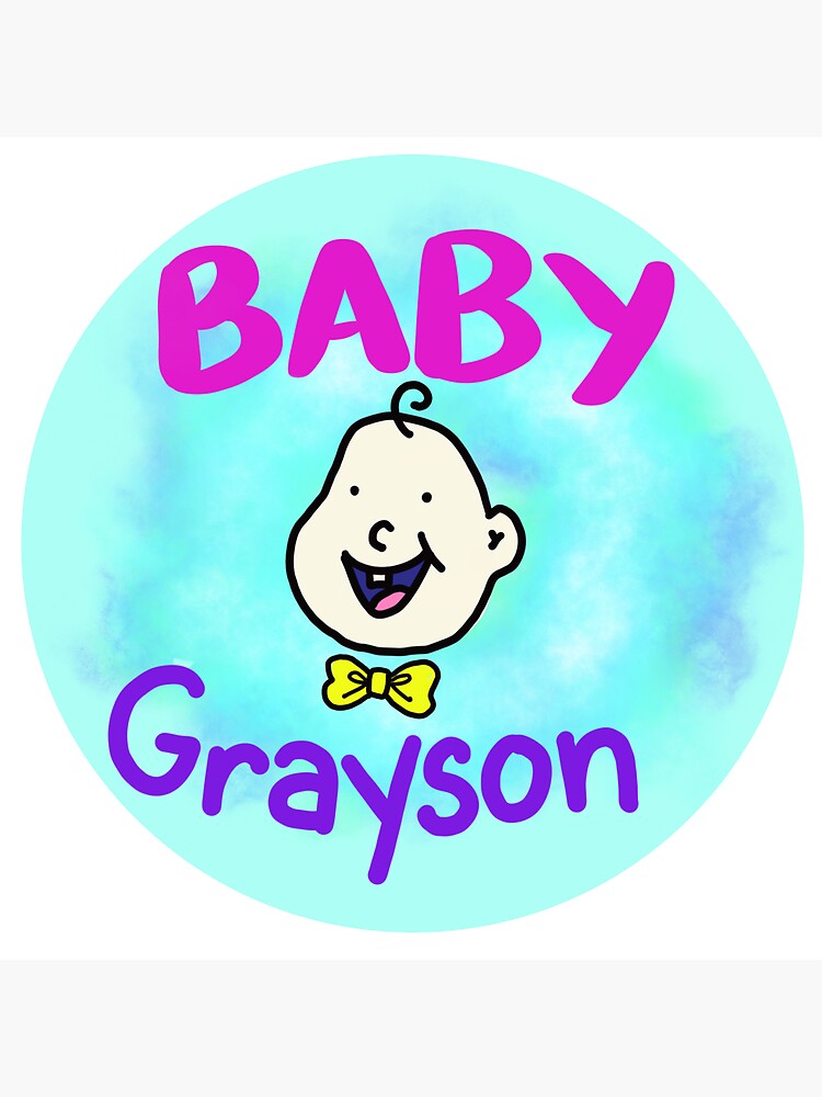 "Baby Grayson" Sticker for Sale by WalrusIdeas | Redbubble