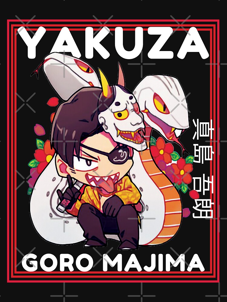 "Majima Goro" T-shirt for Sale by Elmo-Man | Redbubble | yakuza t ...