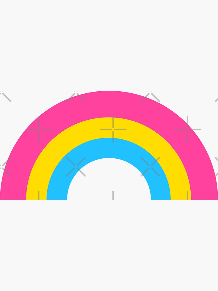Pansexual Pride Rainbow Flag Sticker By Elishamarie28 Redbubble