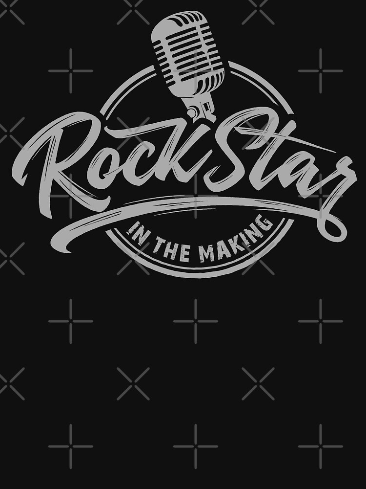 "Rock Star In The Making! Music Logo" T-shirt by FEAR-GRAFX | Redbubble ...