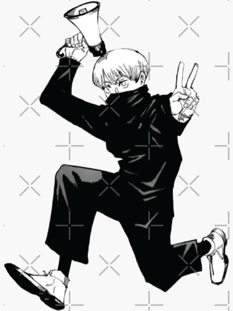 Pegatina «Toge Inumaki signo de la paz manga jujutsu kaisen» de ...