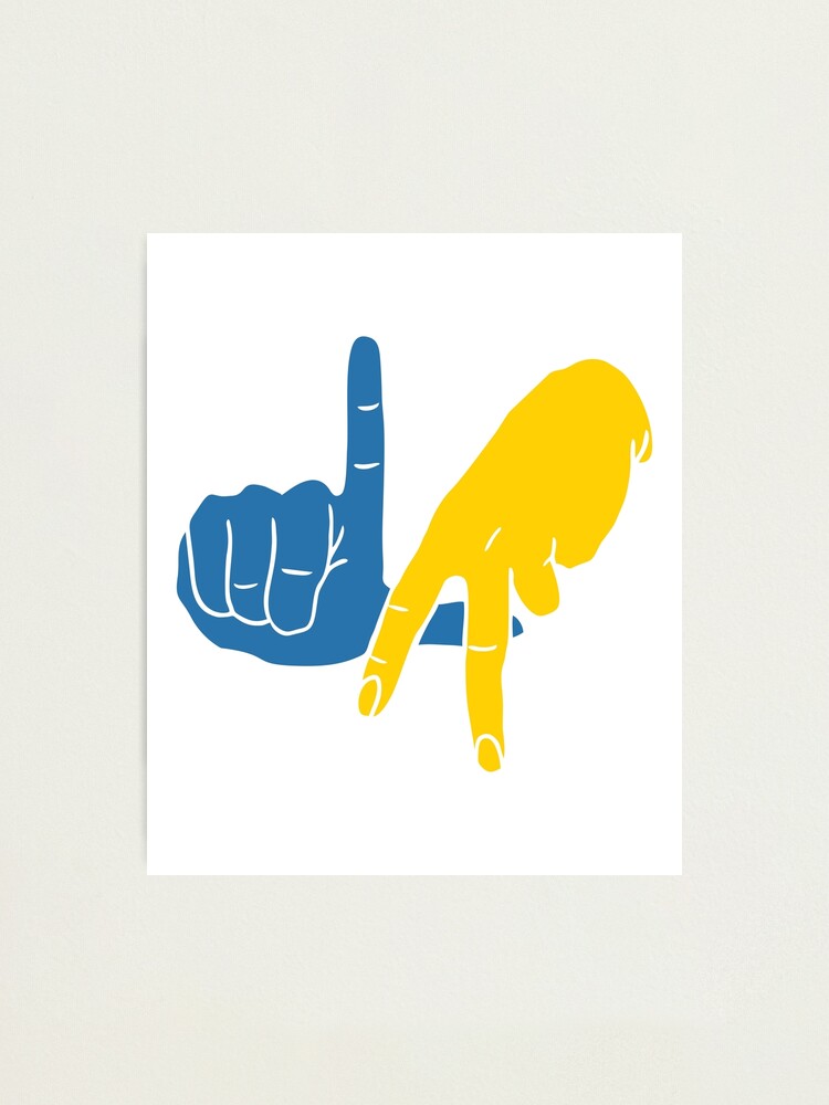 "LA Hand sign, OH MY! university top trending" Photographic Print by ...