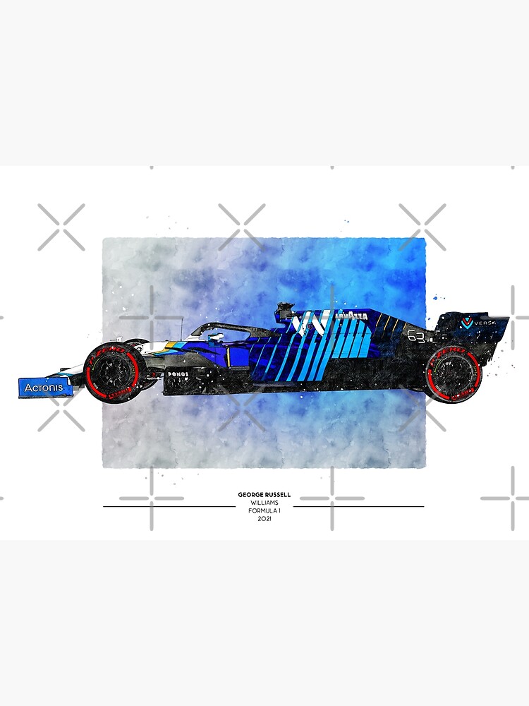 "George Russell F1 2021 Williams Car Art" Poster for Sale by d25bev ...