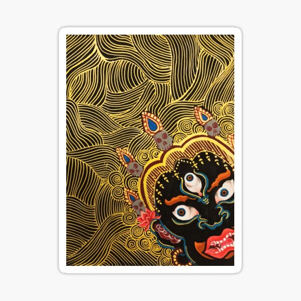"Psychedelic Shiva artwork" Sticker for Sale by spectrum96 | Redbubble