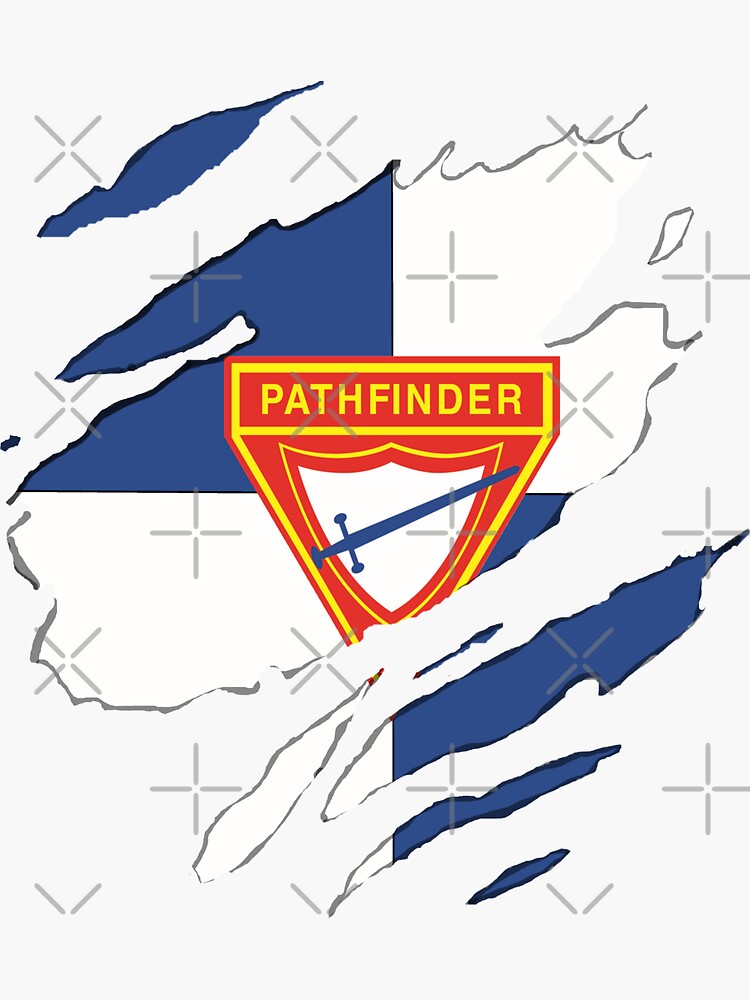 "Pathfinder Flag Superhero Torn Design" Sticker for Sale by JohnSit ...
