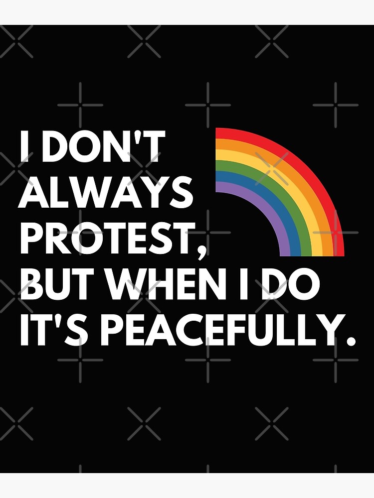 "Peaceful Protest" Poster for Sale by FOGODesigns | Redbubble