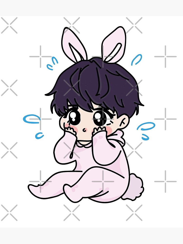 "BTS BT21 Cooky Jungkook JK" Metal Print for Sale by RoniPool | Redbubble