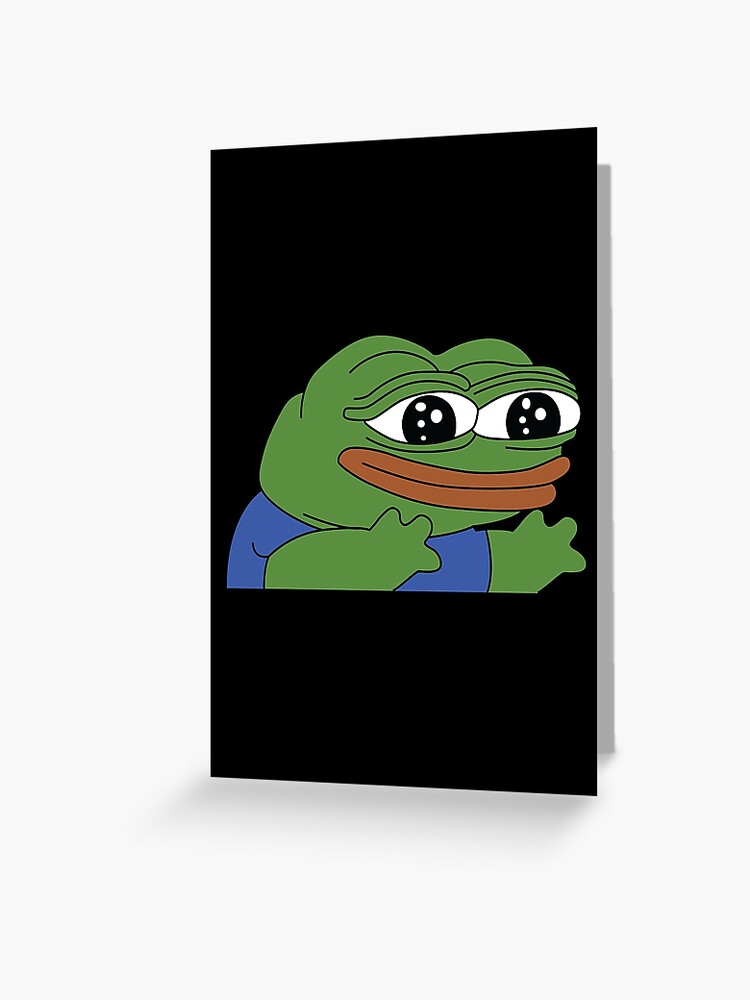 "peepoHug Emote High Quality" Greeting Card for Sale by SimplyNewDesign ...