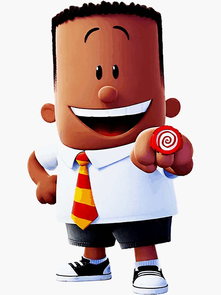 "george captain underpants" Sticker for Sale by erynkunze | Redbubble