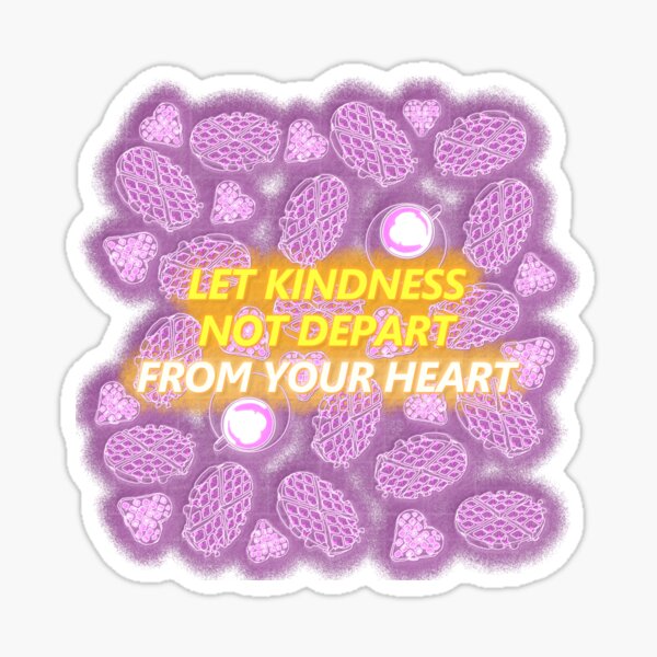 Paper Stickers Kindness is a gift sticker purple etna.com.pe
