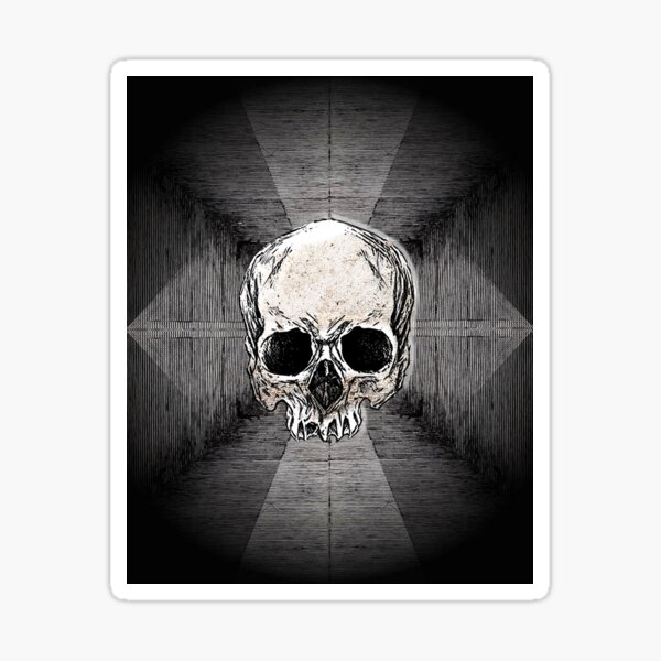 "Macabre cross" Sticker for Sale by fishtower | Redbubble