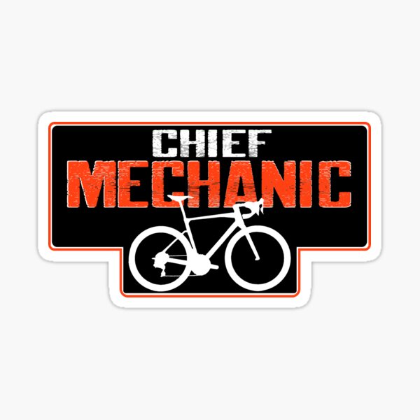 "Chief mechanic" Sticker for Sale by lazerwhirl | Redbubble