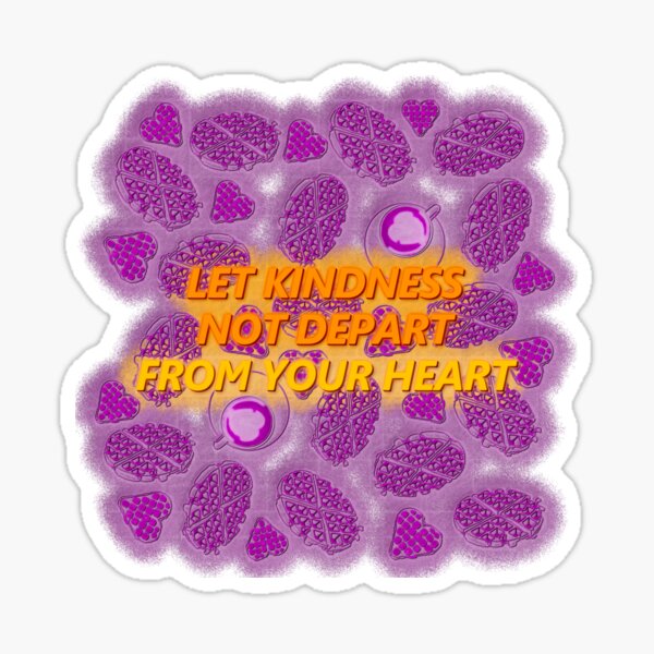 Paper Stickers Kindness is a gift sticker purple etna.com.pe