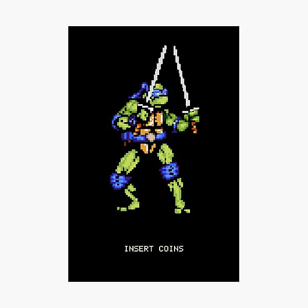 "8-Bit Turtle Power" Photographic Print for Sale by ChrisGeocos | Redbubble