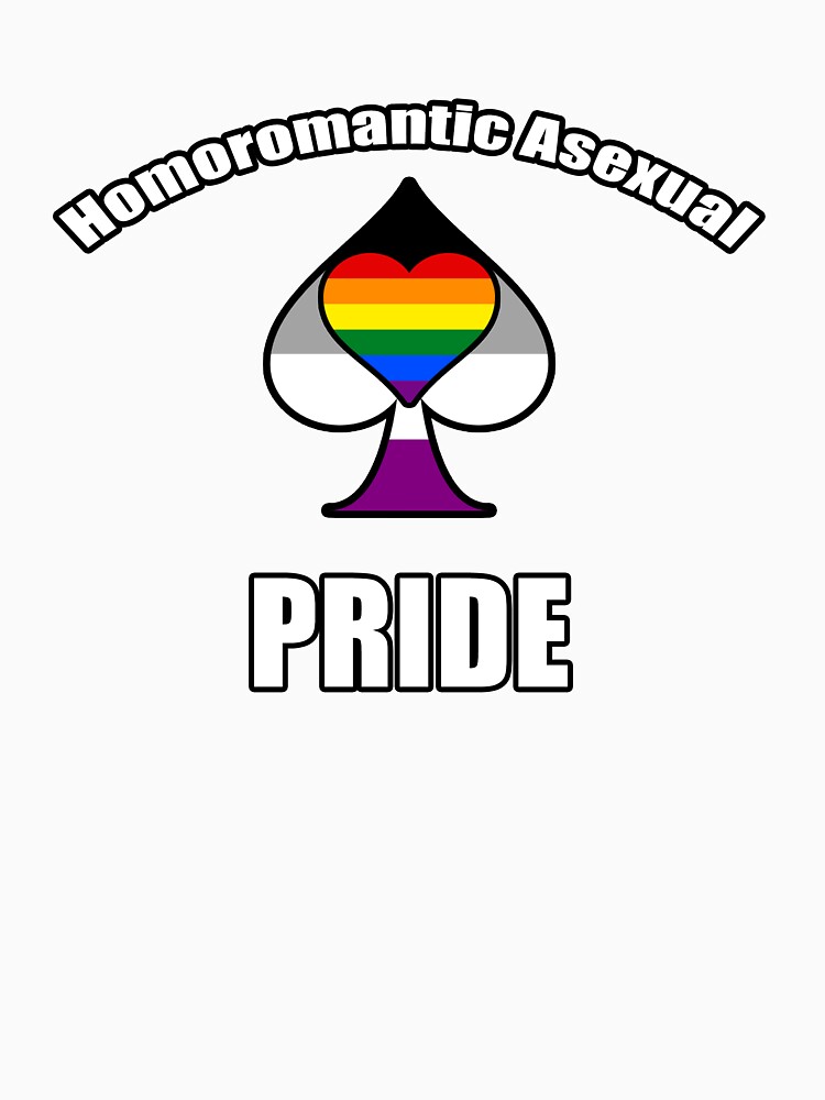 "Homoromantic Asexual Pride" T-shirt by Stormycloud | Redbubble