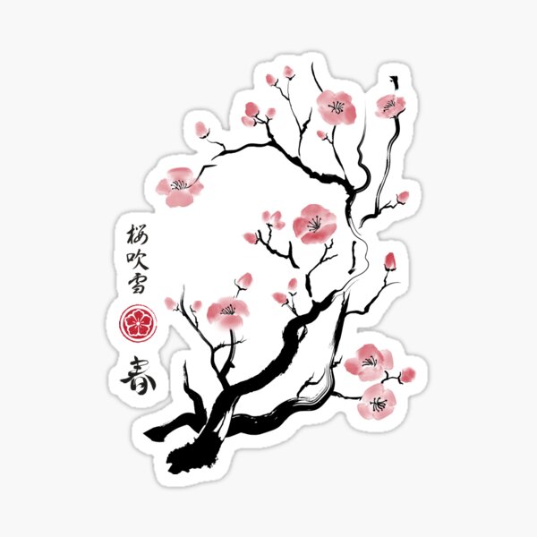 "Spring colors in Japan" Sticker for Sale by zoezowie79 | Redbubble