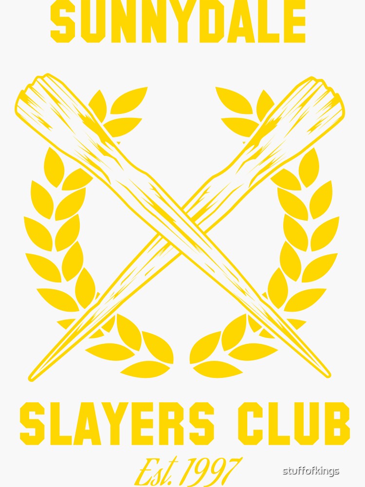 "Sunnydale Slayers Club" Sticker for Sale by stuffofkings | Redbubble