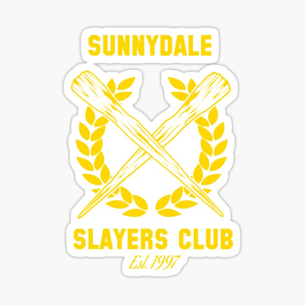 "Sunnydale Slayers Club" Sticker for Sale by stuffofkings | Redbubble