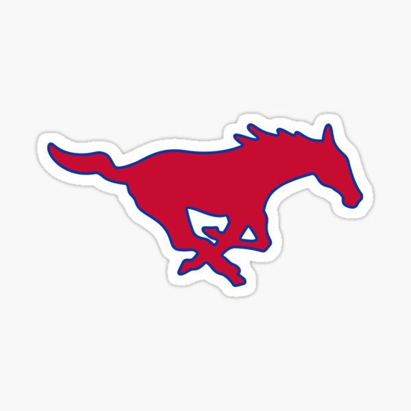 "SMU Mustang" Sticker for Sale by cdanoff | Redbubble