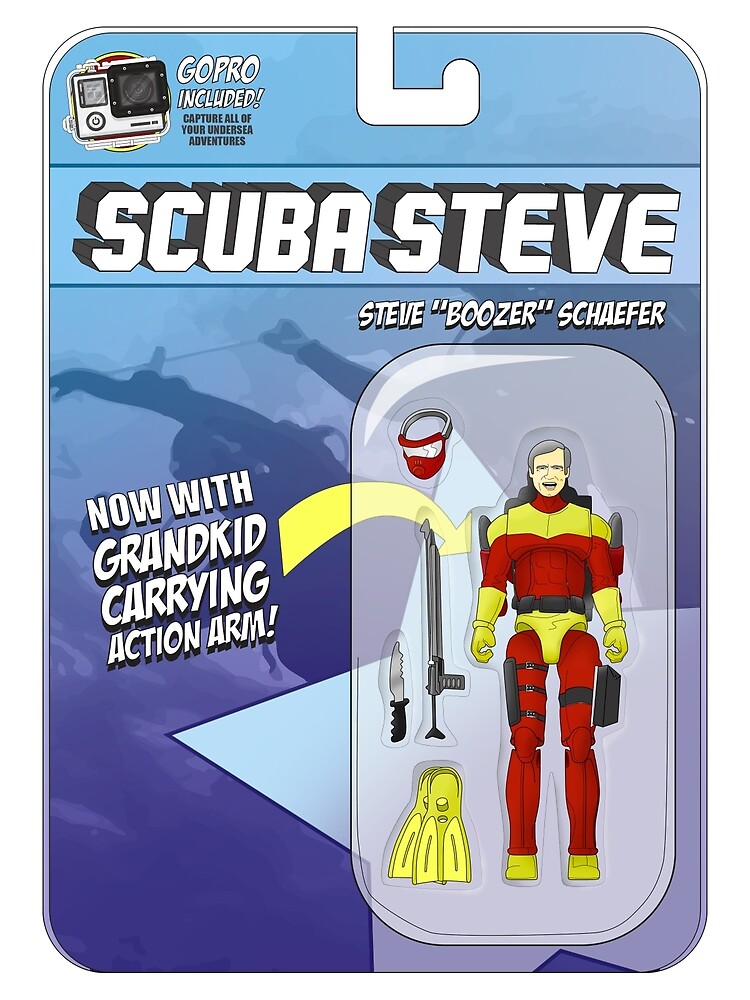 "Scuba Steve (Now in Techni-Color!)" Greeting Card for Sale by Derek ...