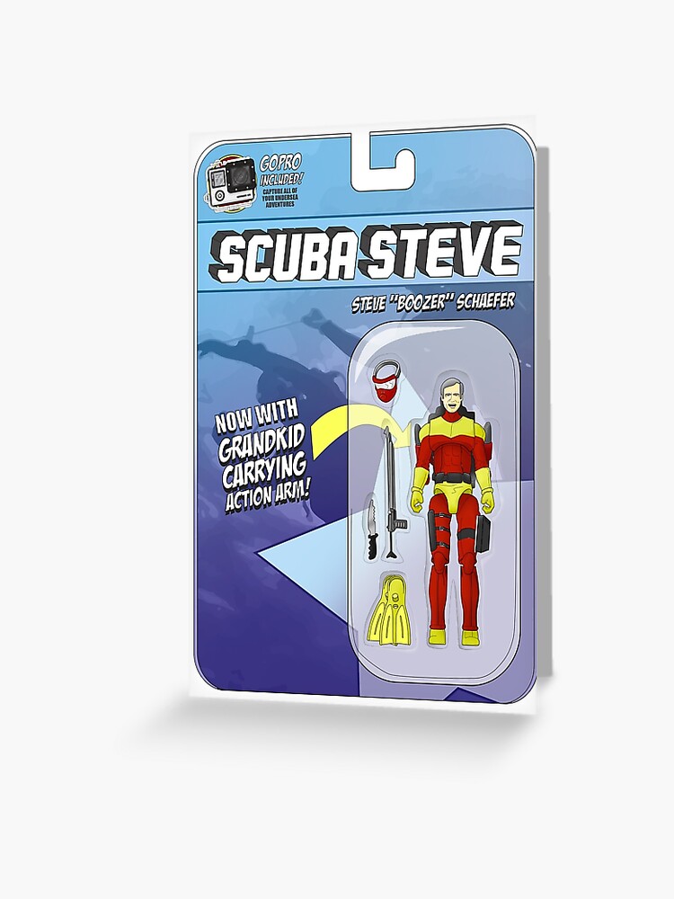 "Scuba Steve (Now in Techni-Color!)" Greeting Card for Sale by Derek ...