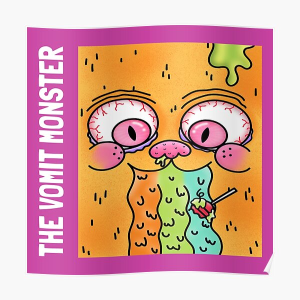 Póster «El monstruo del vómito Grossup» de Storopia | Redbubble