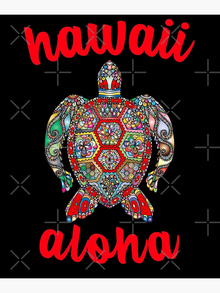 "Hawaii Aloha sea Turtle" Poster by DARBOL-DESIGN | Redbubble