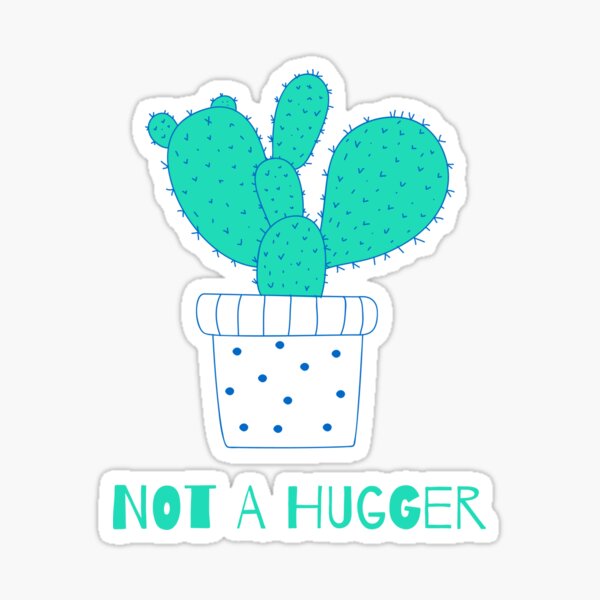 "Not a hugger, funny cactus, sarcastic introvert gift. No hugs, Still ...