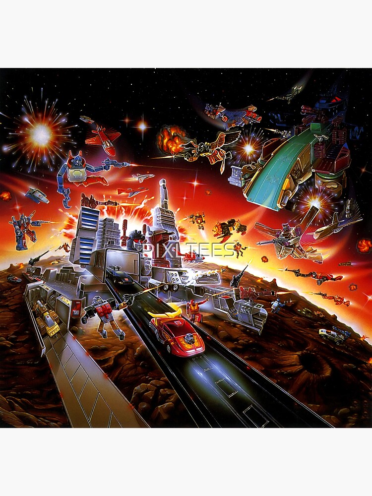 TRANSFORMERS 1986 G1 BOXART Premium Matte Vertical Poster Designed ...