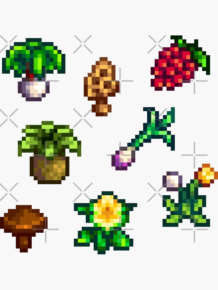 "stardew valley spring pack" Sticker for Sale by ElliottBryan | Redbubble