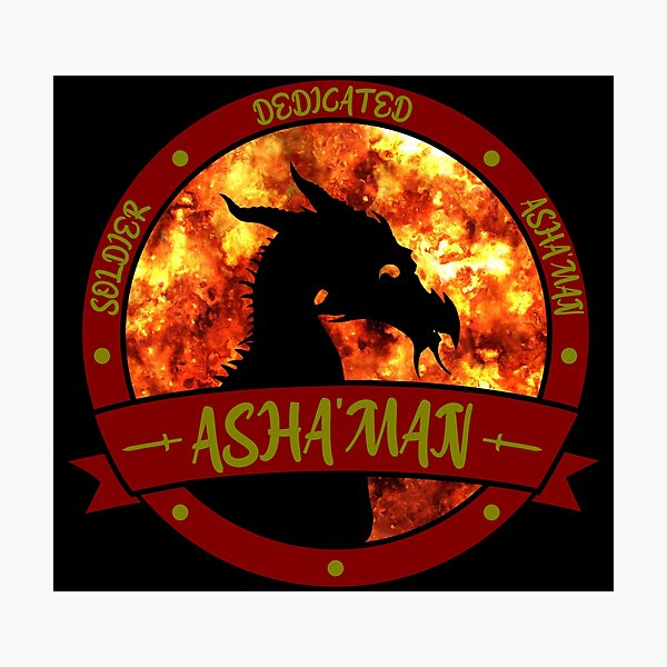 "Asha'man Red Logo" Photographic Print by ARedRandBoy | Redbubble