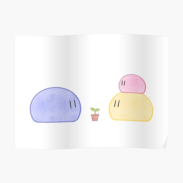 "Clannad- Dango Daikazoku - Cute dango family and plant" Poster by ...