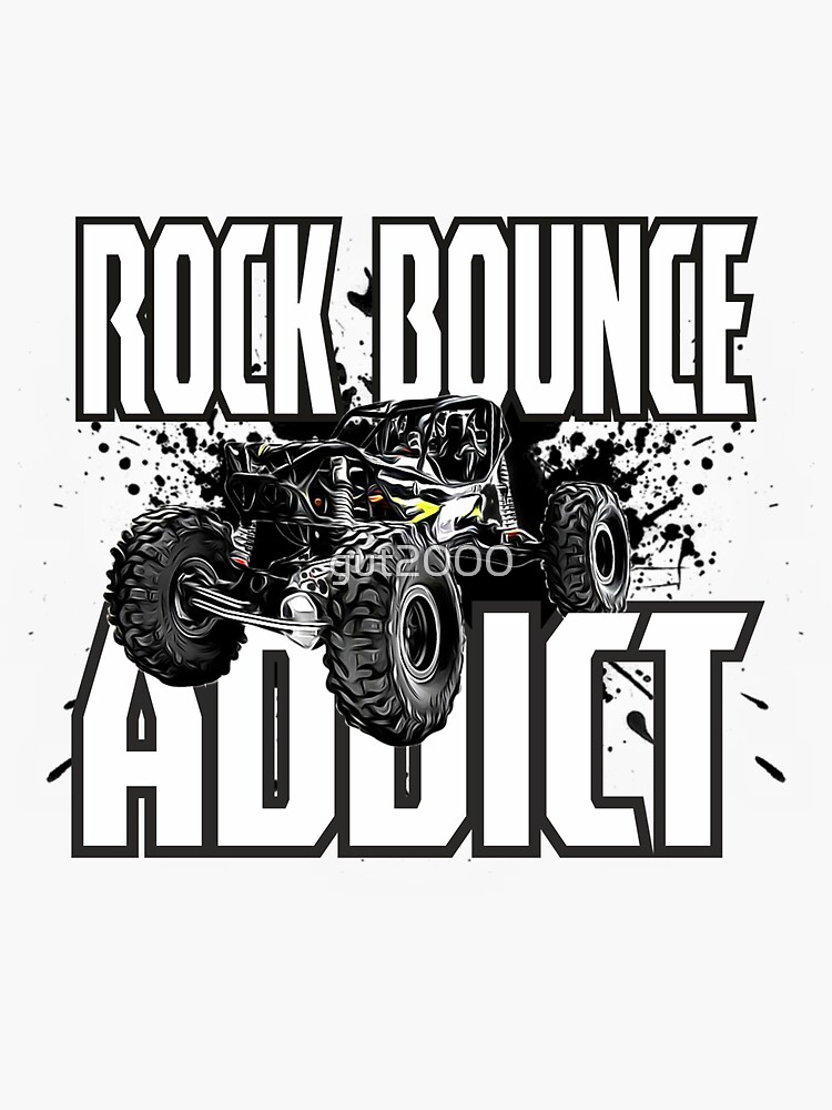 "rc rock bouncer hill climbing offroad racing" Sticker for Sale by ...