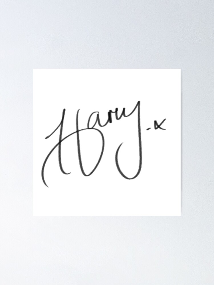 "harry styles signature" Poster by alishavictoriax | Redbubble