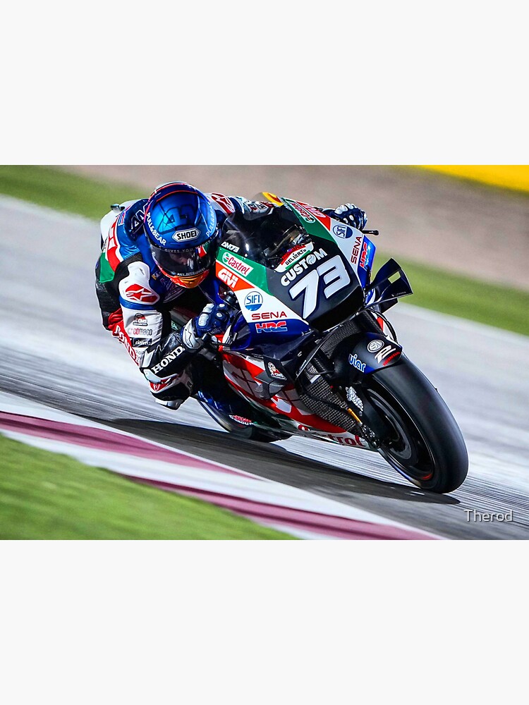 "Alex Marquez racing his 2021 MotoGP motorcycle" Sticker for Sale by ...