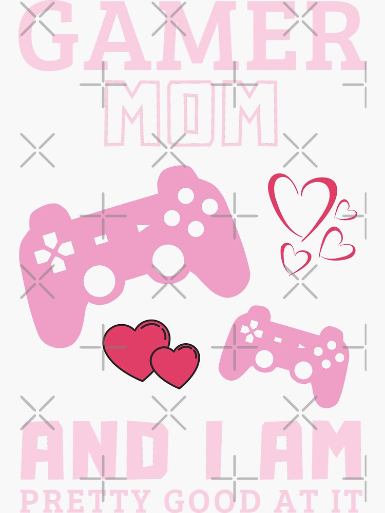 "nerd gamer mom mother's day 2021" Sticker by JettDesign | Redbubble