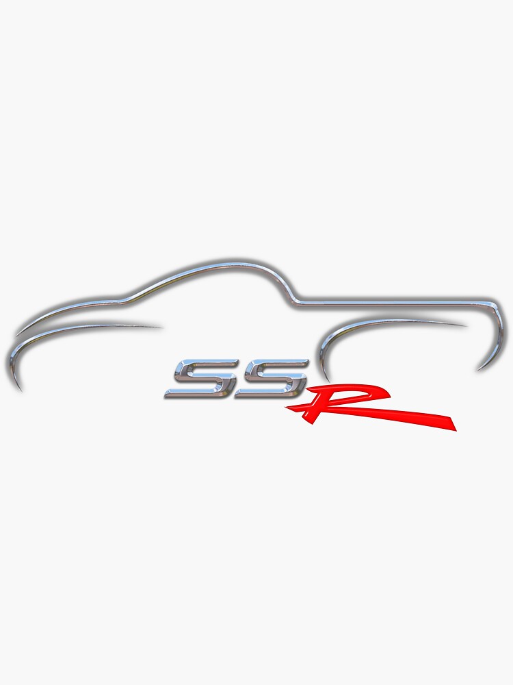 "RICOCHET SILVER Chevy SSR" Sticker for Sale by ggodby01 | Redbubble