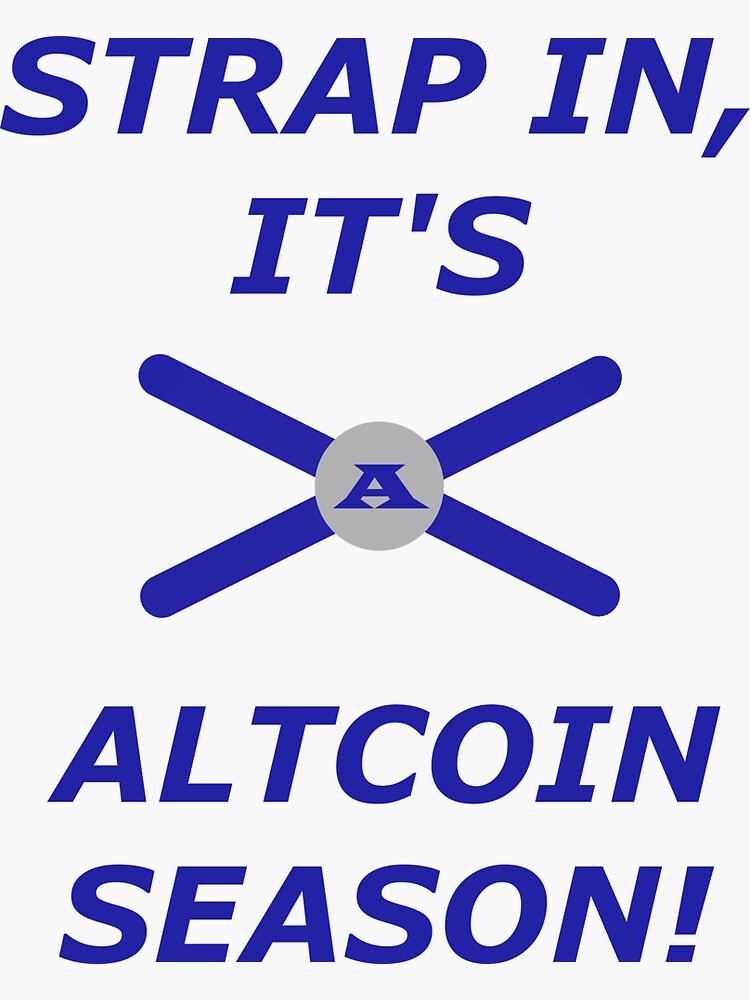 "Altcoin Season Crypto Currency Design" Sticker for Sale by mrtraz ...