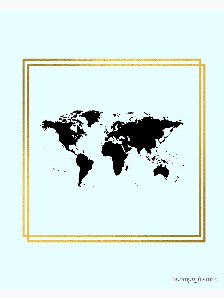"Luxury World Map" Art Print for Sale by noemptyframes | Redbubble