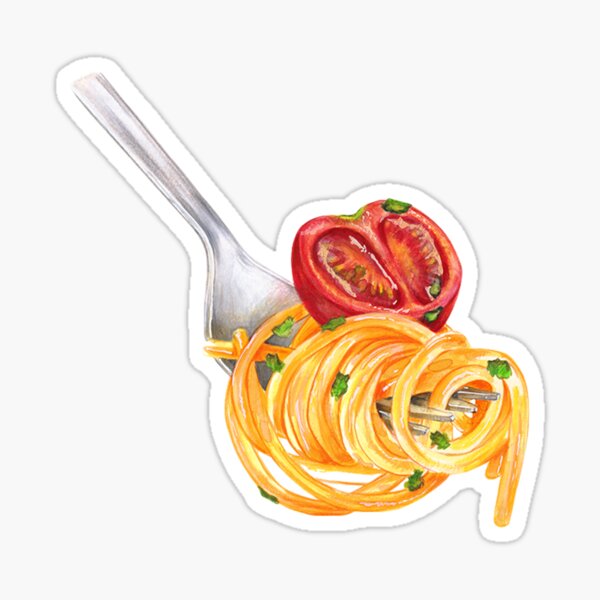 "Pasta tomato" Sticker for Sale by CLC54 | Redbubble