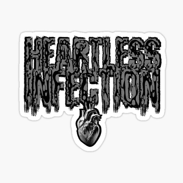 "Heartless Infection Designs: Main Logo (Decay)" Sticker for Sale by ...