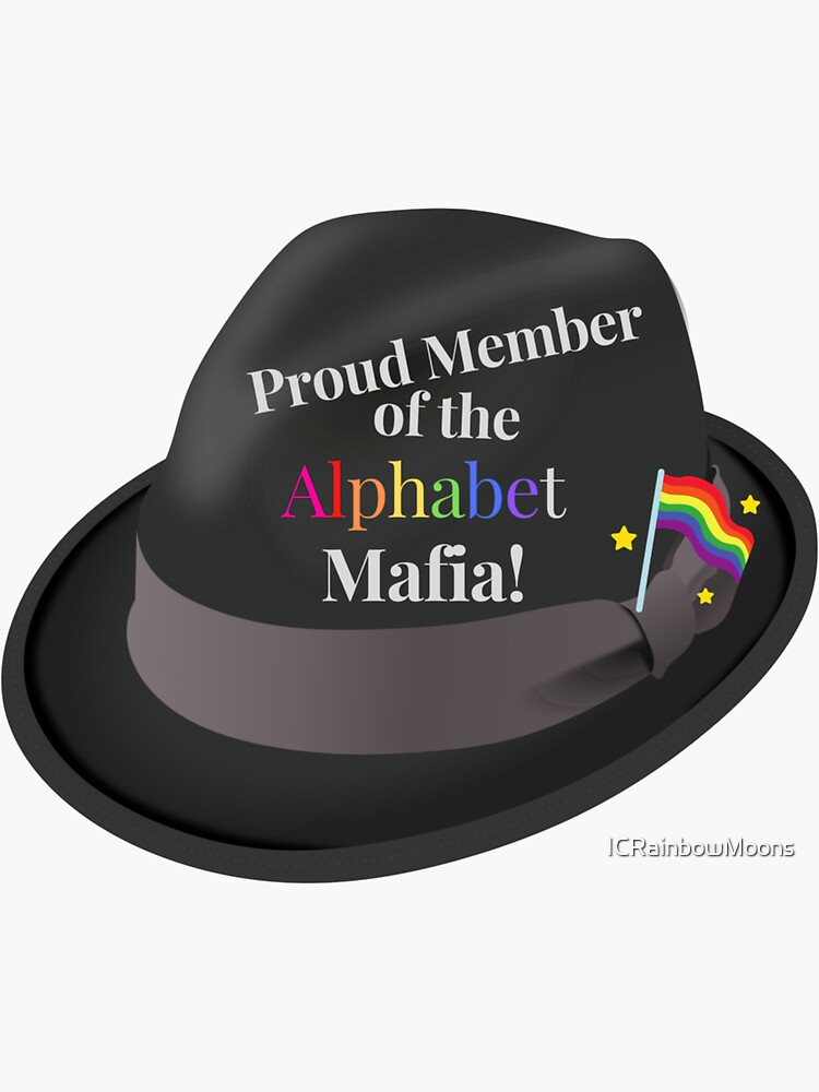 "Alphabet Mafia LGBTQ+ Pride design " Sticker by ICRainbowMoons | Redbubble