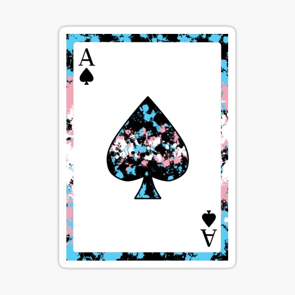 "Ace of Spades - Transgender Pride" Sticker for Sale by krismfischer ...