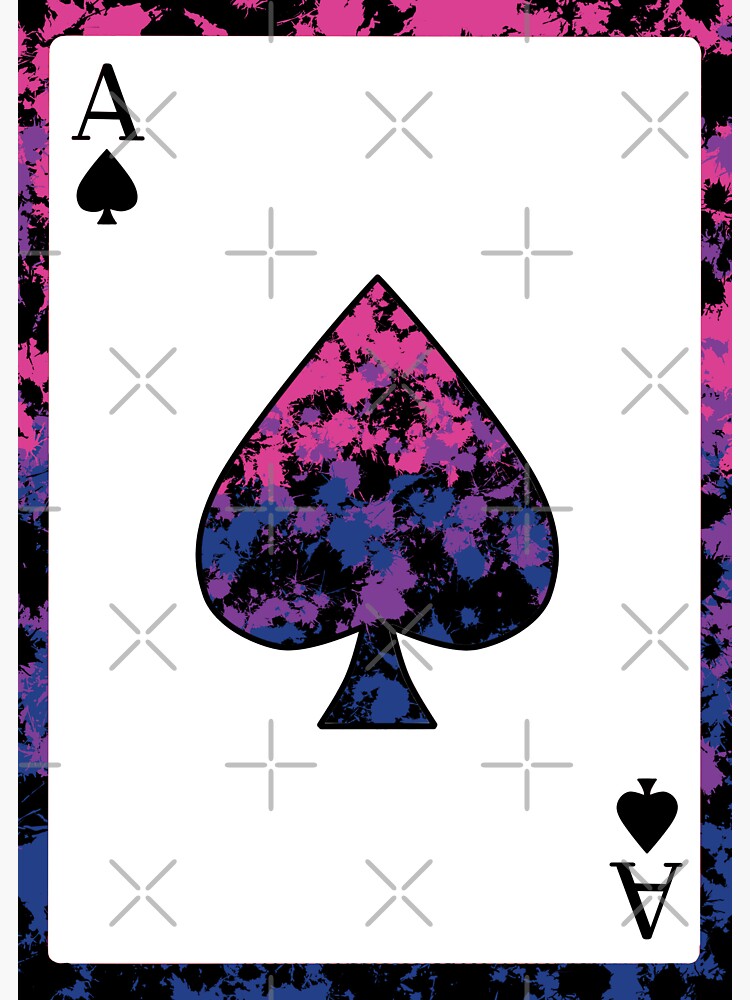 "Ace of Spades - Bisexual Pride" Sticker for Sale by krismfischer ...