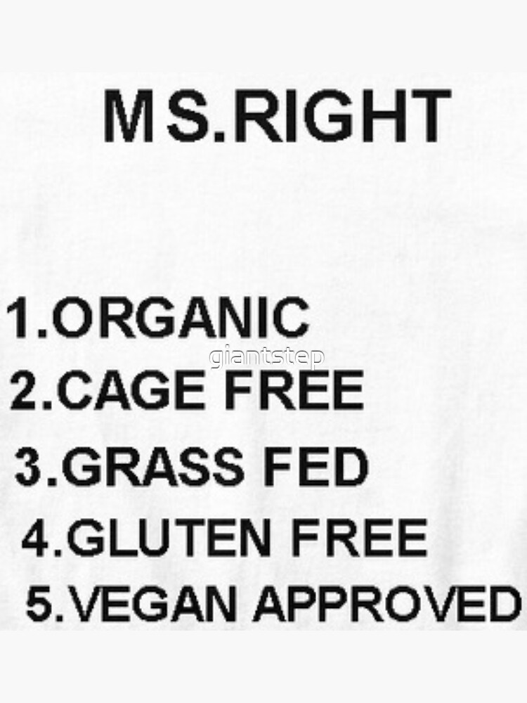 "MS.RIGHT" Sticker for Sale by giantstep | Redbubble