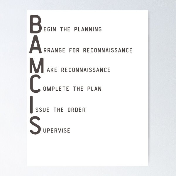 "BAMCIS" Poster for Sale by c-tribe | Redbubble